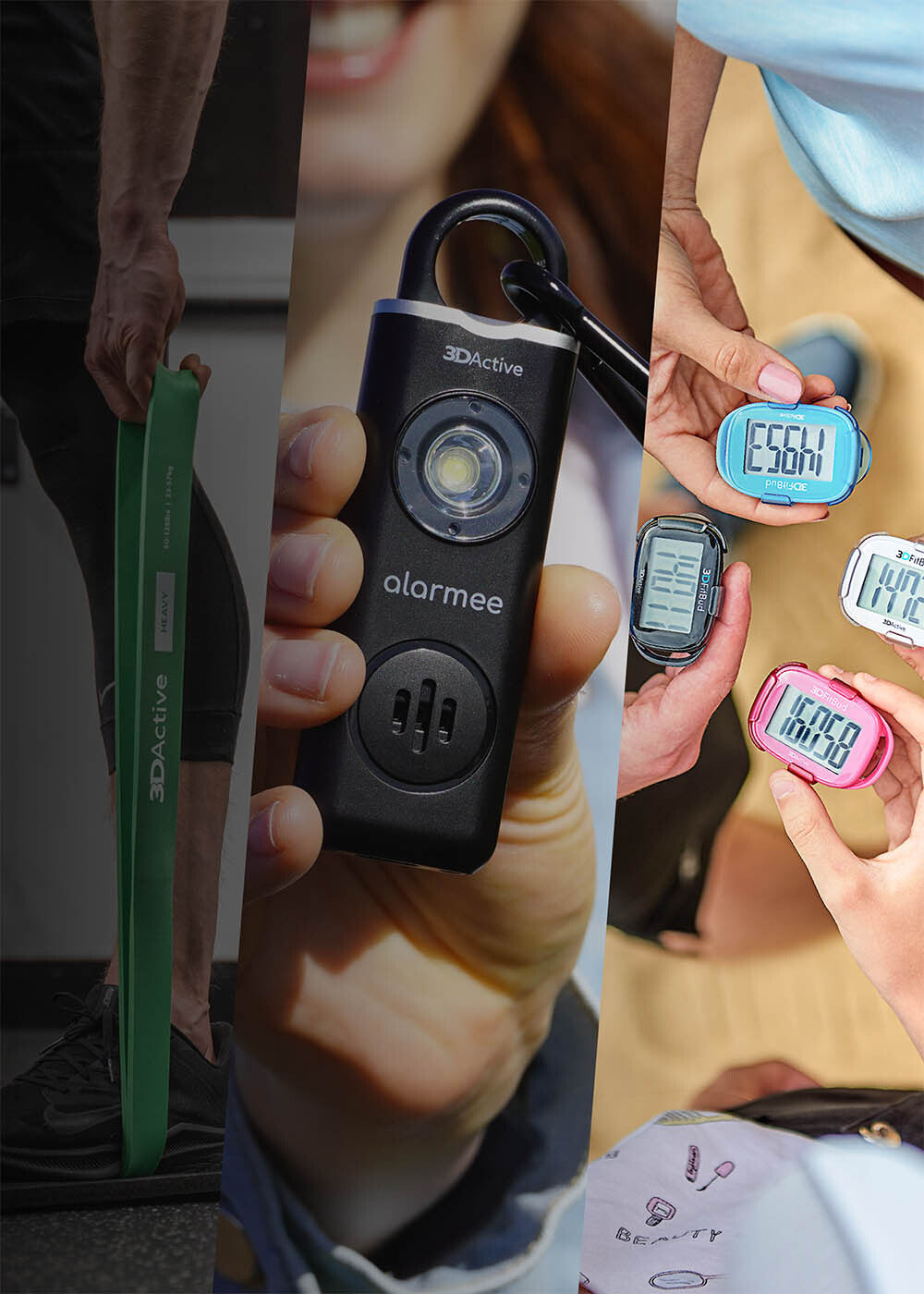 Step Monitor & Personal Alarm Devices. Home Workout Essentials